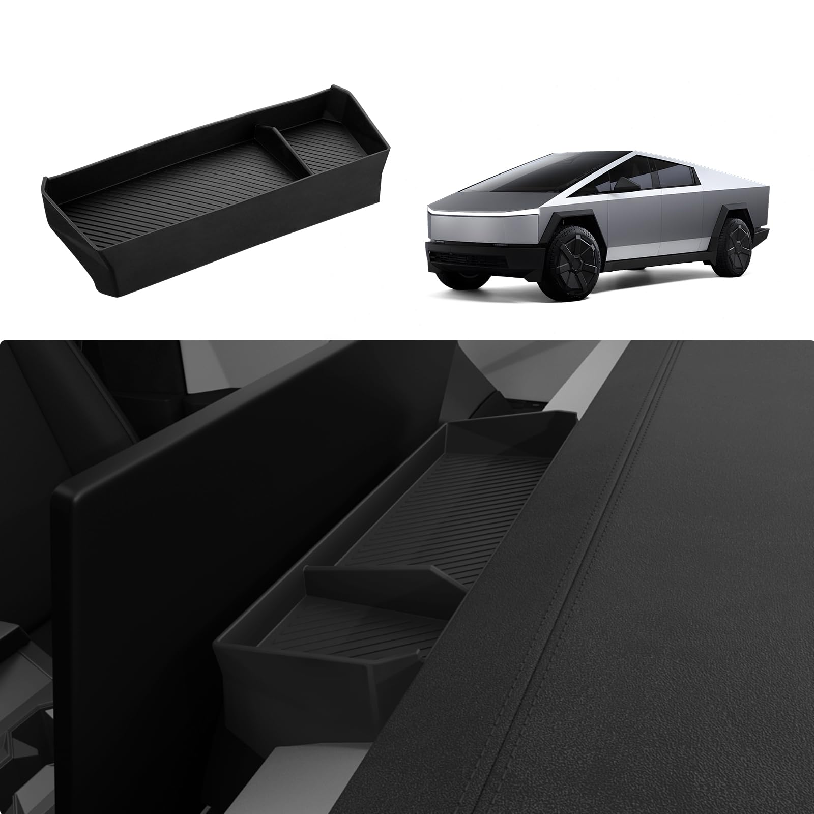 Snapklik.com : 2024 Tesla Cybertruck Center Console Organizer Behind ...
