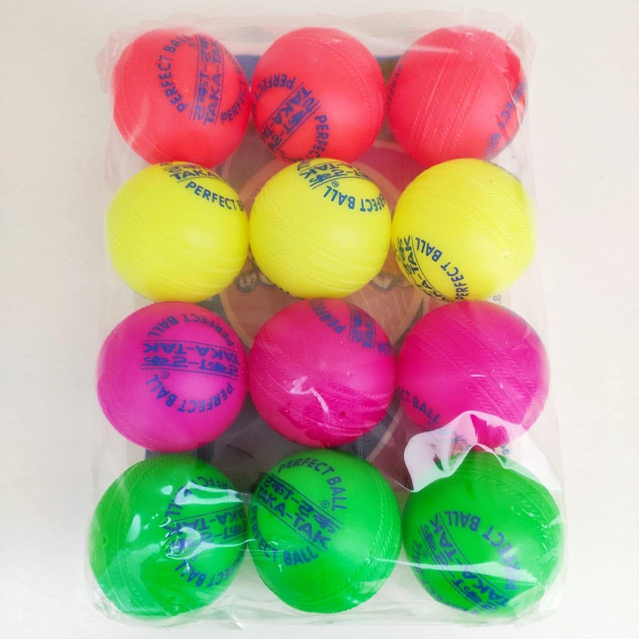 Yashvin Cricket Hard Plastic Balls Set of 12 Pcs Best for Gully Cricket ...