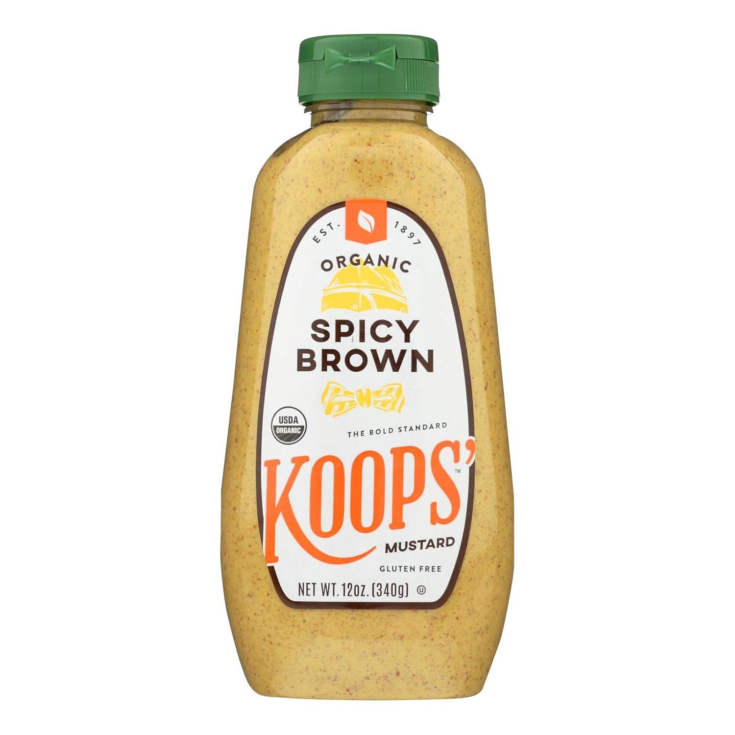 Amazon.com : Koops Deli Style Spicy Brown Mustard, 12 Ounce - 12 Per ...