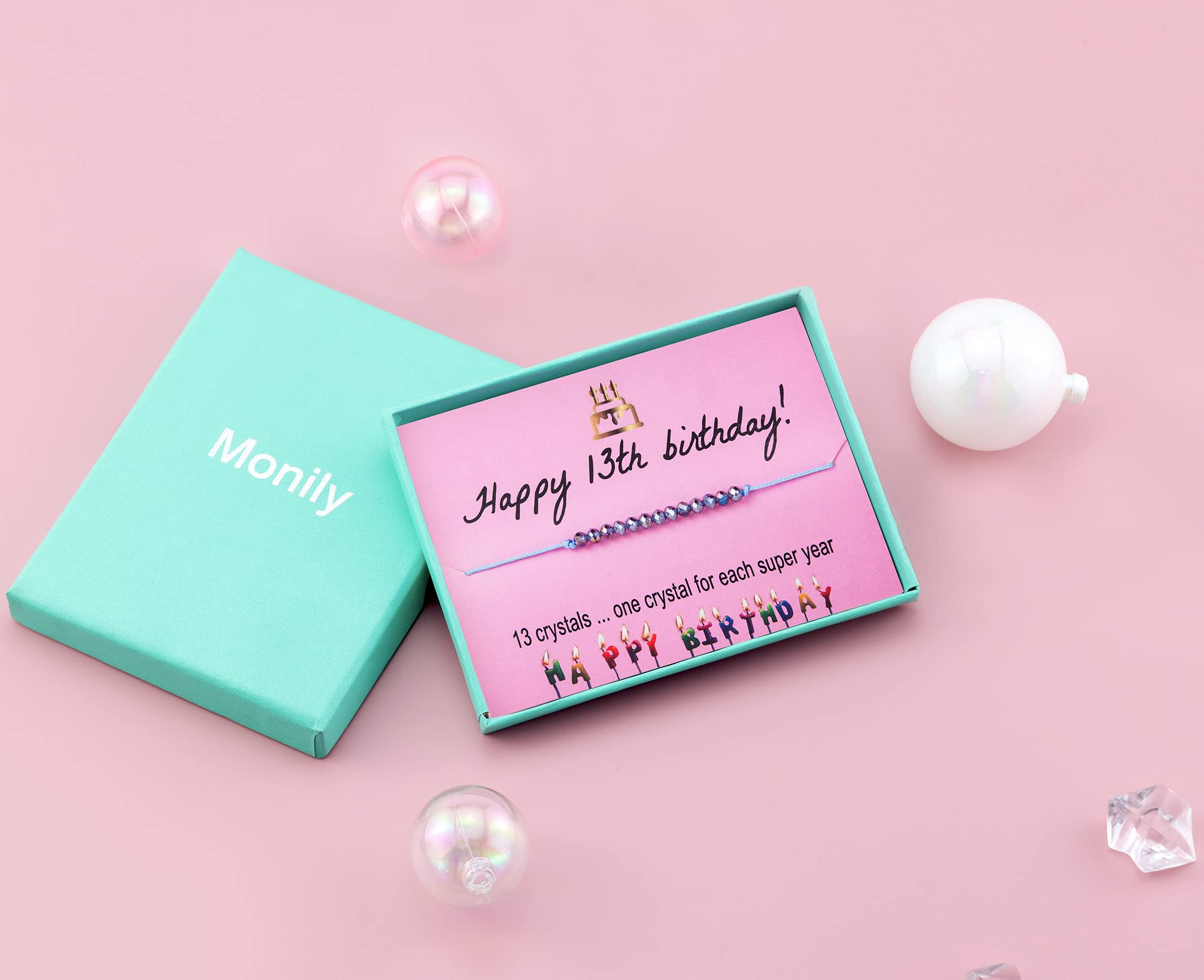 Snapklik.com : Monily Birthday Bracelet For 13 Year Olds - Happy 13th ...