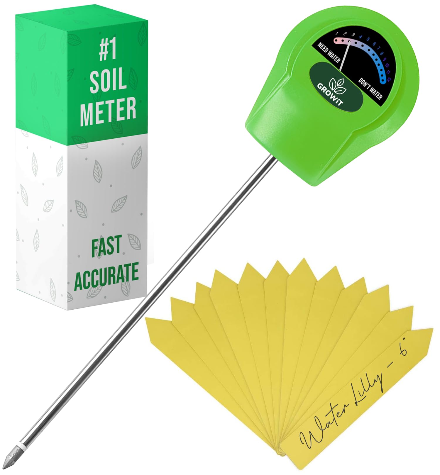 Snapklik.com : GROWIT Soil Moisture Meter For Plants - Plant Moisture ...