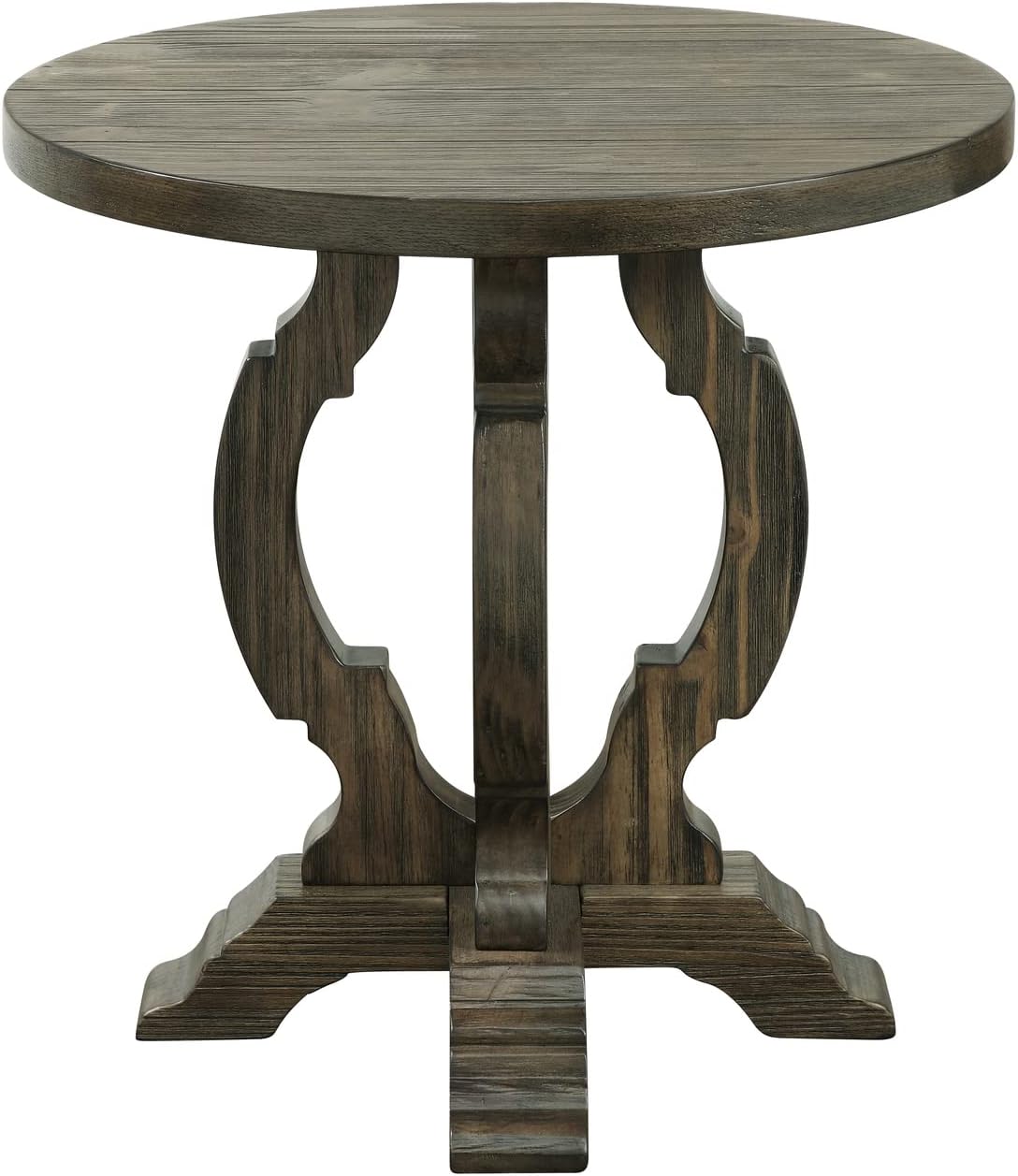 Amazon.com: Coast to Coast Orchard Park Round Accent Table, Brown, 24 ...