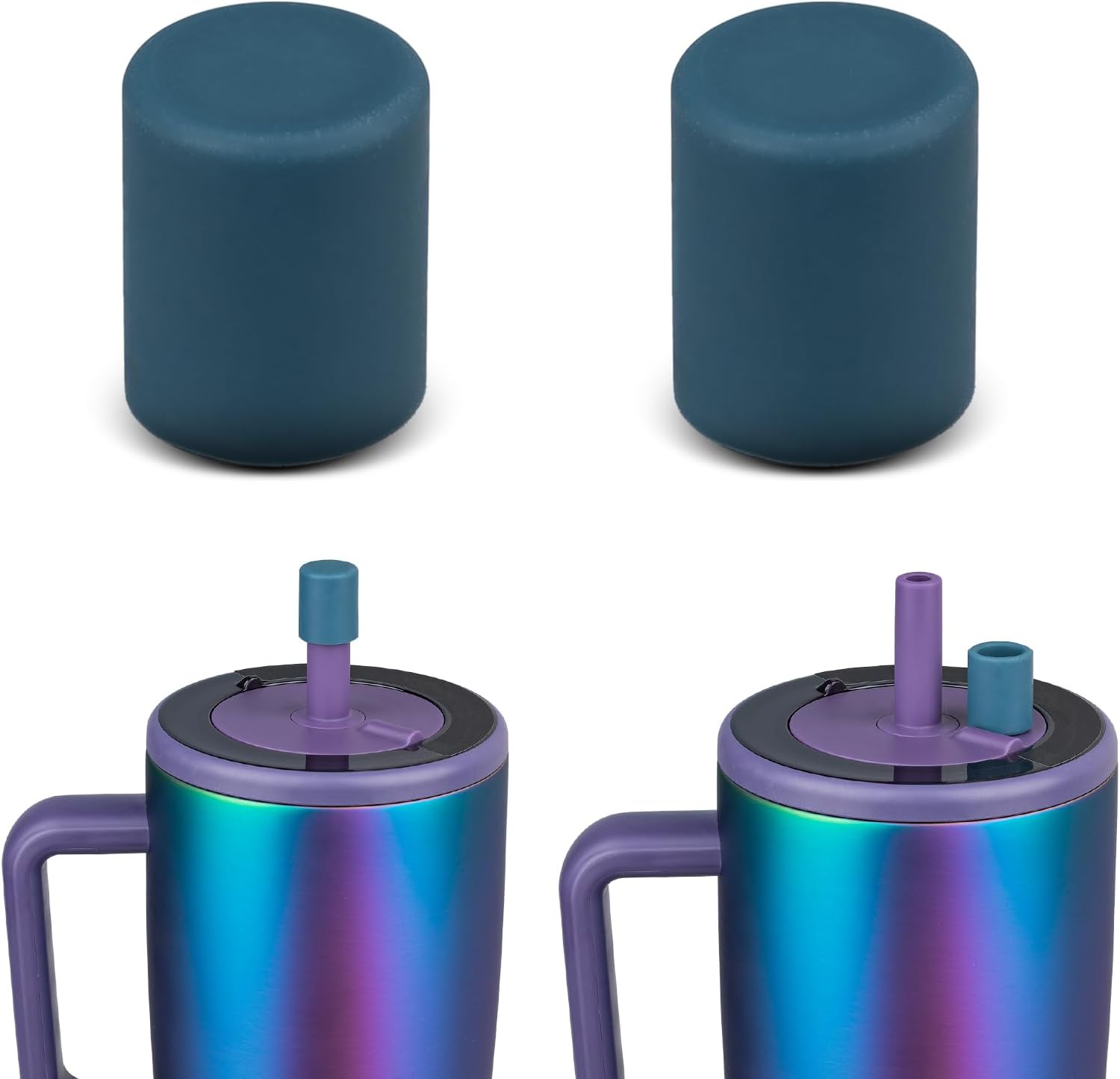 Amazon.com: CERCGVEL 2 Pack Magnetic Straw Caps Compatible with BrüMate ...