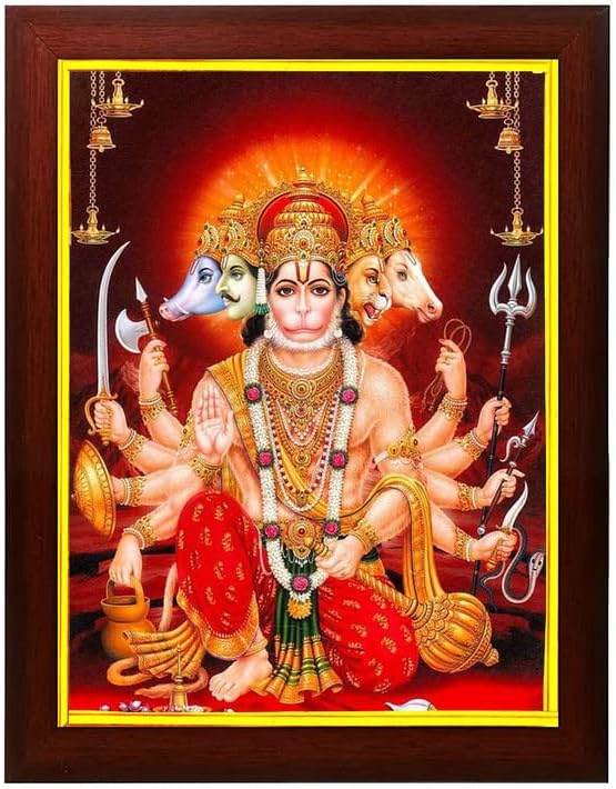 zig zag Panchmukhi Hanuman ji Photo picture Frame For Wall hanging ...