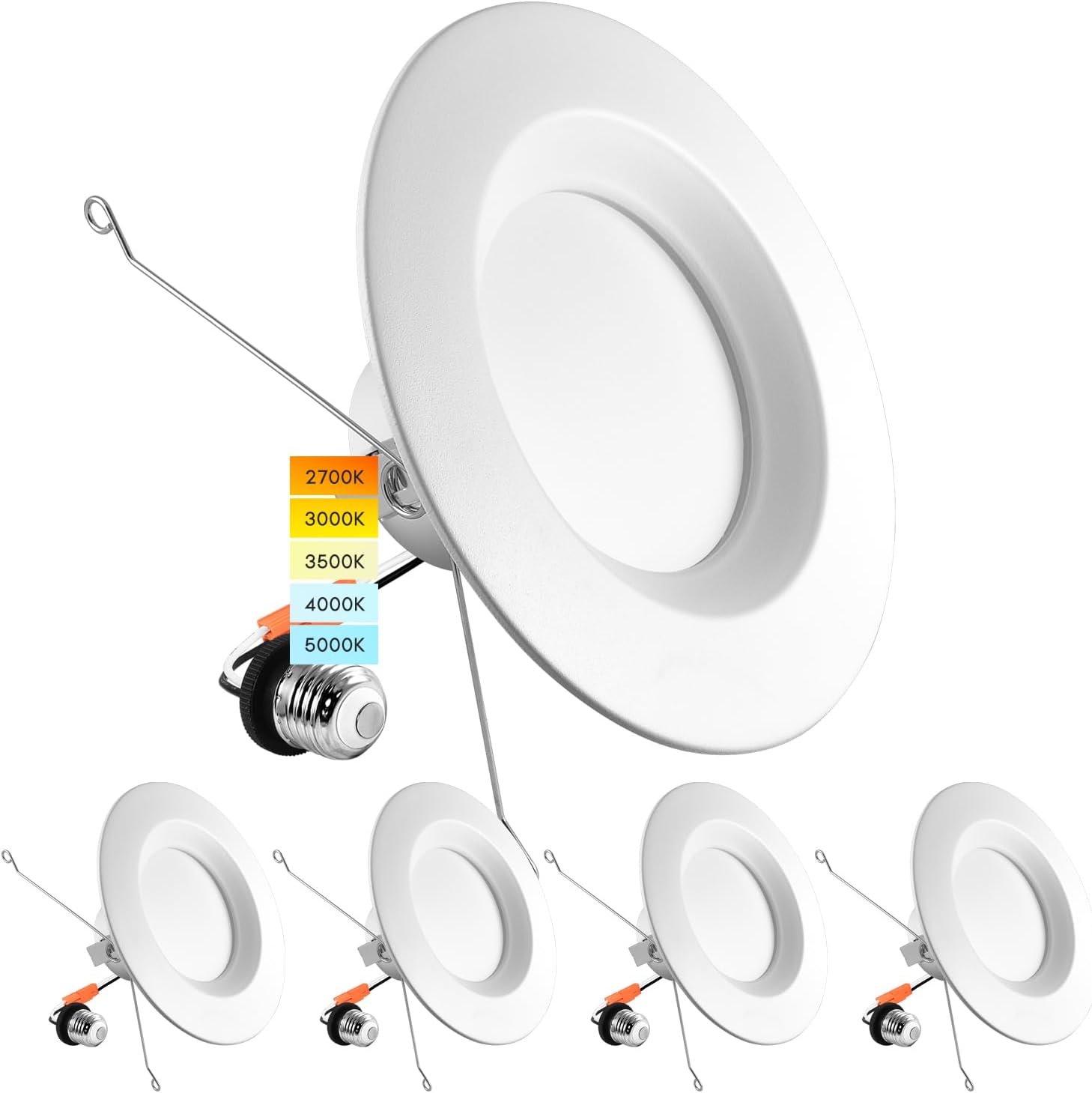 SYLVANIA ULTRA LED RT5/6 Recessed Downlight Kit, 16W, Replaces 100W ...