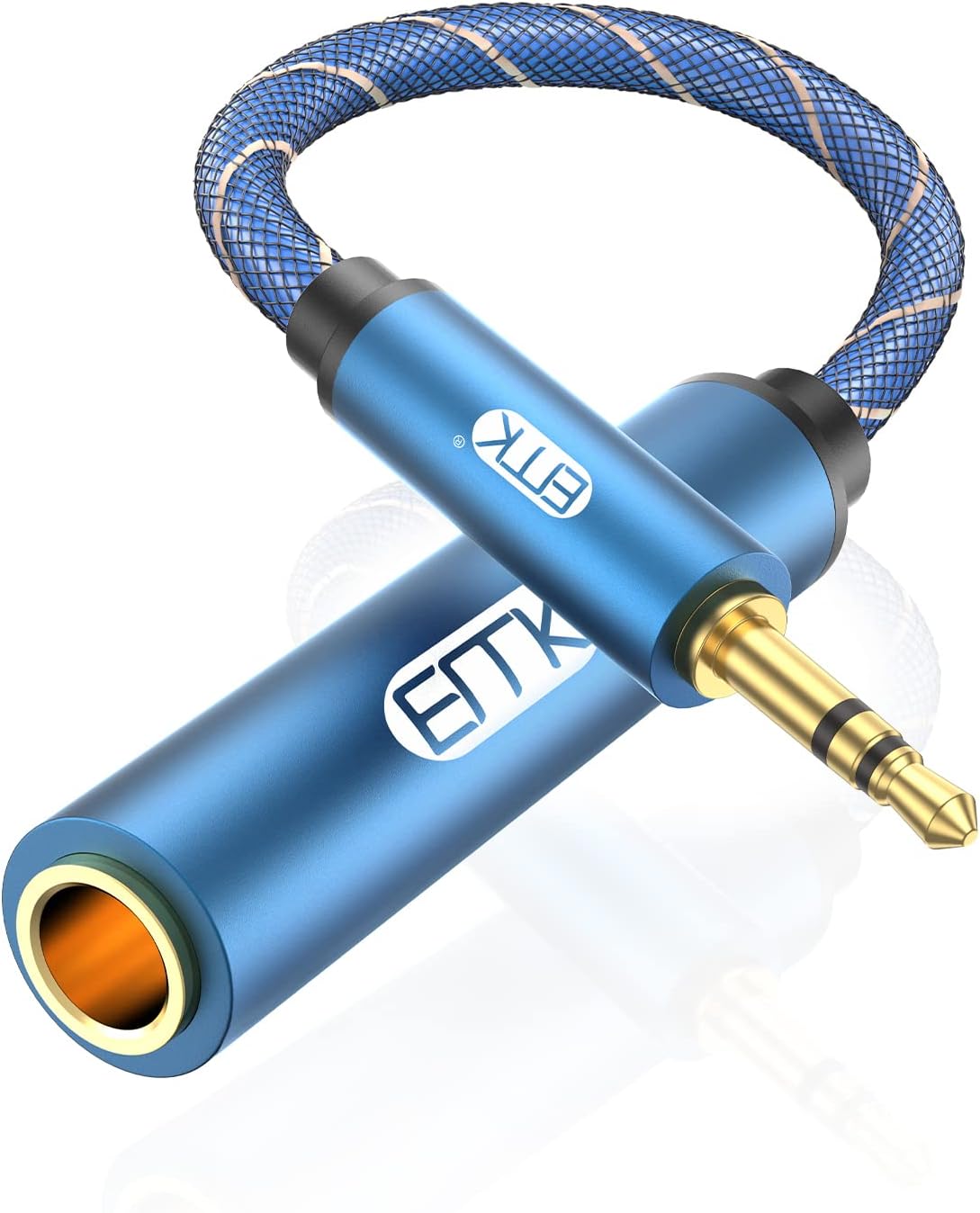 Amazon.com: EMK 1/4 to 3.5mm Adapter, 1/4" Female to 1/8" Male Stereo ...