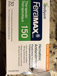 FeraMAX Pd Therapeutic 150 Iron Supplement - Once Daily High Dose Iron ...