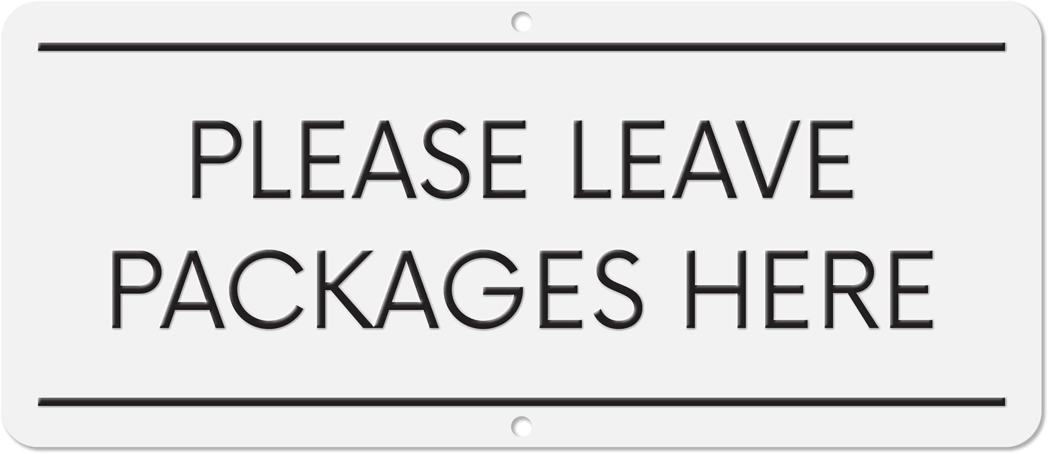 Amazon.com: Please Leave Packages Deliveries Here Sign, (2 PACK) Leave ...