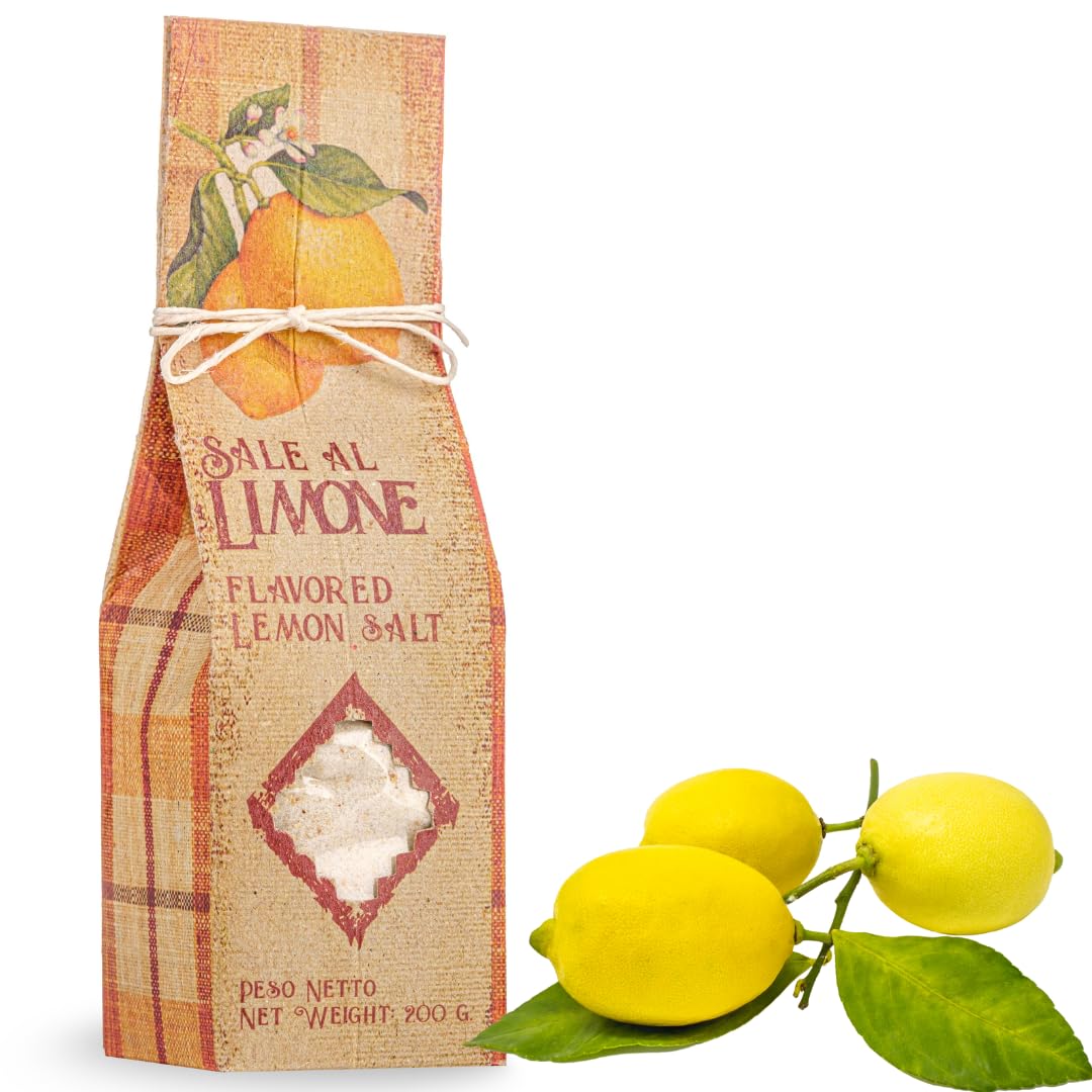 Amazon.com : Sicilian Sea Salt with Lemon, 7 oz, All-Natural Unrefined ...