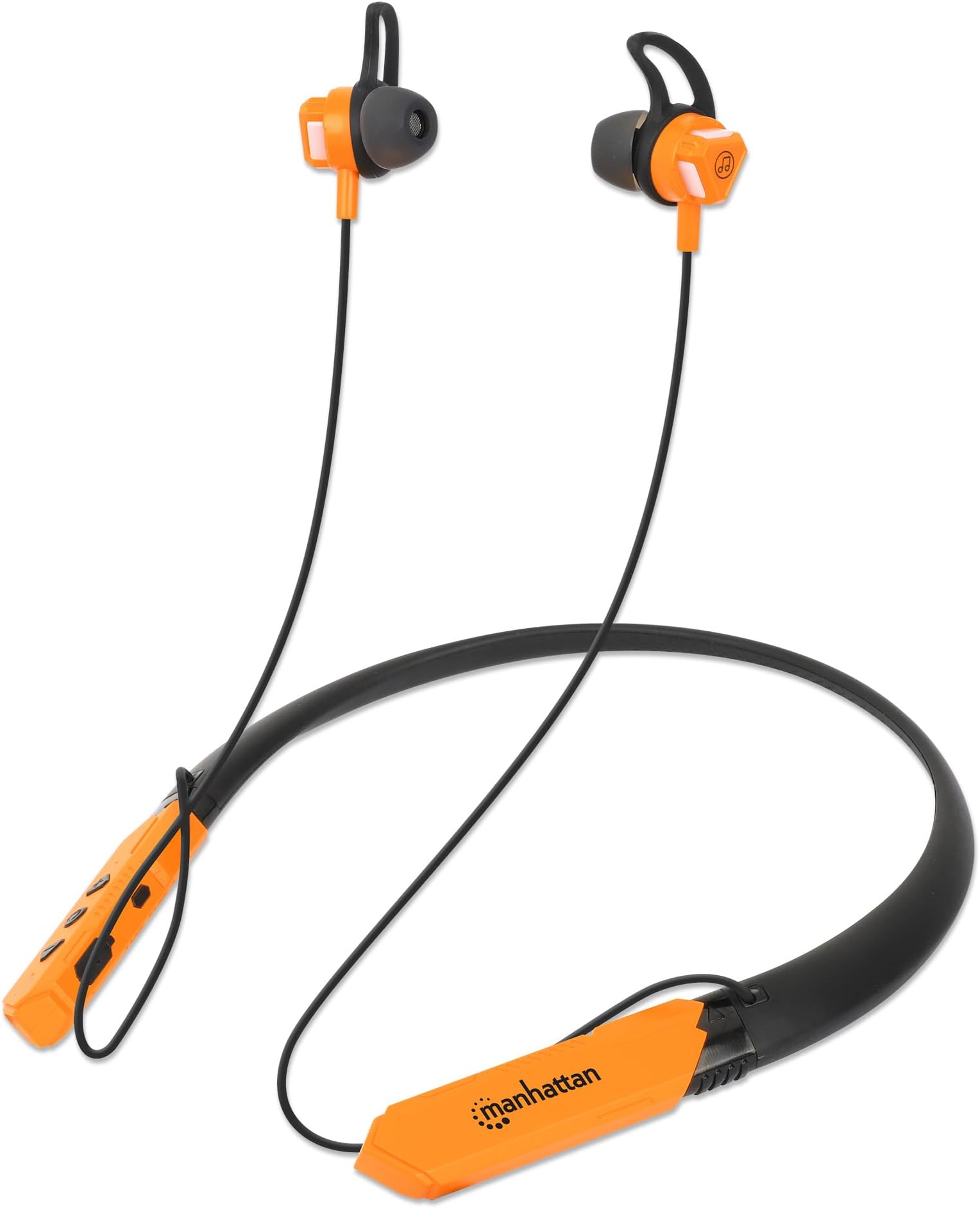 Amazon.com: MANHATTAN Bluetooth Wireless Neckband Headphones — Work ...