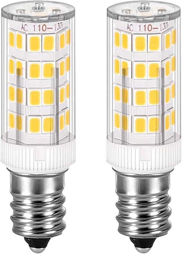 Amazon | E12 LED電球、E12口金、360lm、4Wはハロゲン電球40W相当、可変調光、電球色3000k、全配光タイプ、高輝度、シャンデリアや各種E12口金に使用できます、2個 ...