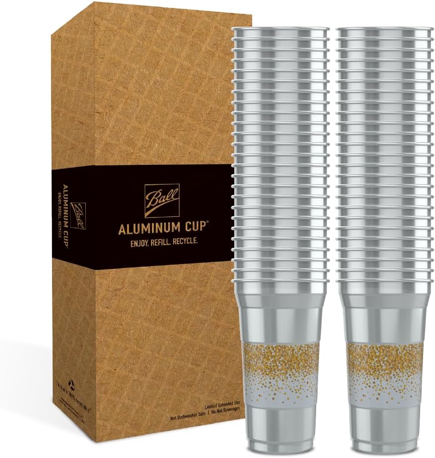 Amazon.com: Top Cup Aluminum Cup Recyclable Party Cups, Celebration ...