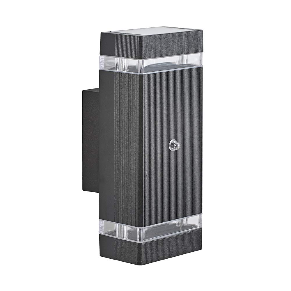 Biard Square Up Down Wall Light - Architect 35W LED 'Dusk till Dawn ...