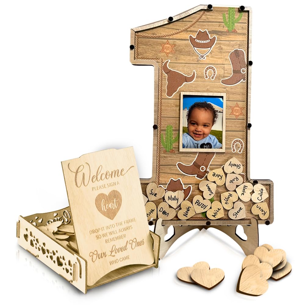 Amazon.com: My First Rodeo Birthday Guest Book Alternative Centerpiece ...