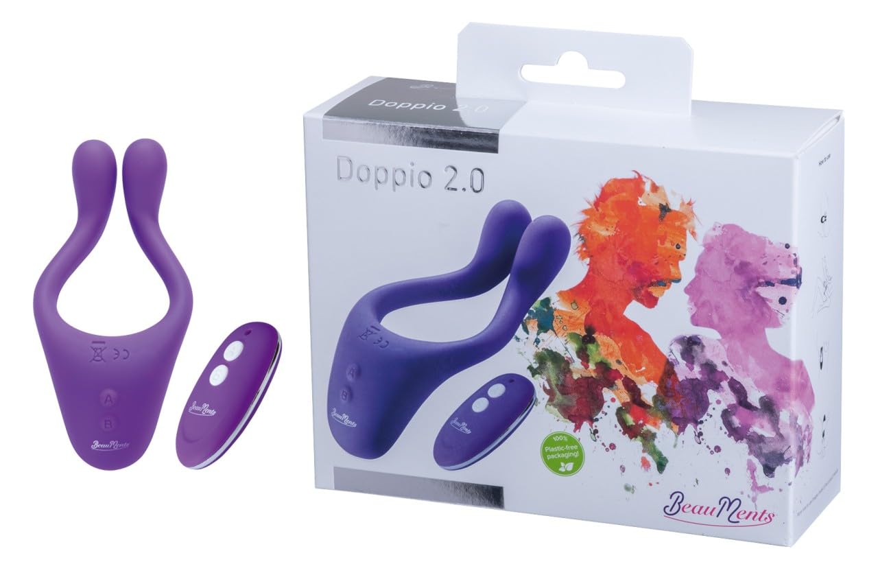Doppio 2.0 Multi-use Couples Vibrator with Wireless Remote Control ...