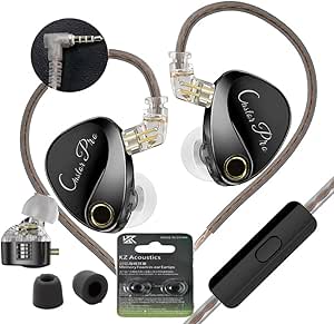 Zengli Kz Castor Pro Auriculares de Alta fidelidad 2 Armadura Equilibrio tunable Alta Gama ...