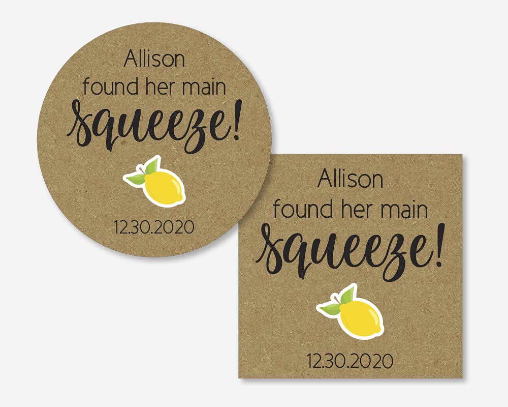 Amazon.com: Found My Main Squeeze Engagement Stickers, Personalized ...