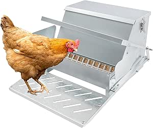 Amazon.com: Automatic Chicken Feeder 25Lbs Large Capacity No Waste ...
