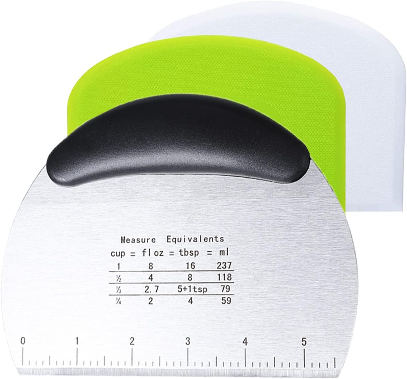 Dough Scraper, Plastic Pastry Cutter, Bowl Scrapers Dough Bread Cutters ...