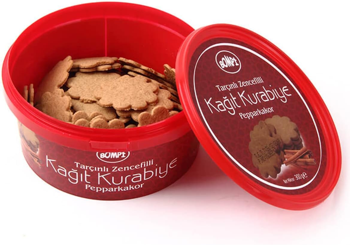 Bompi Tarçınlı Zencefilli Kağıt Kurabiye 300gr : Amazon.com.tr: Gıda ...
