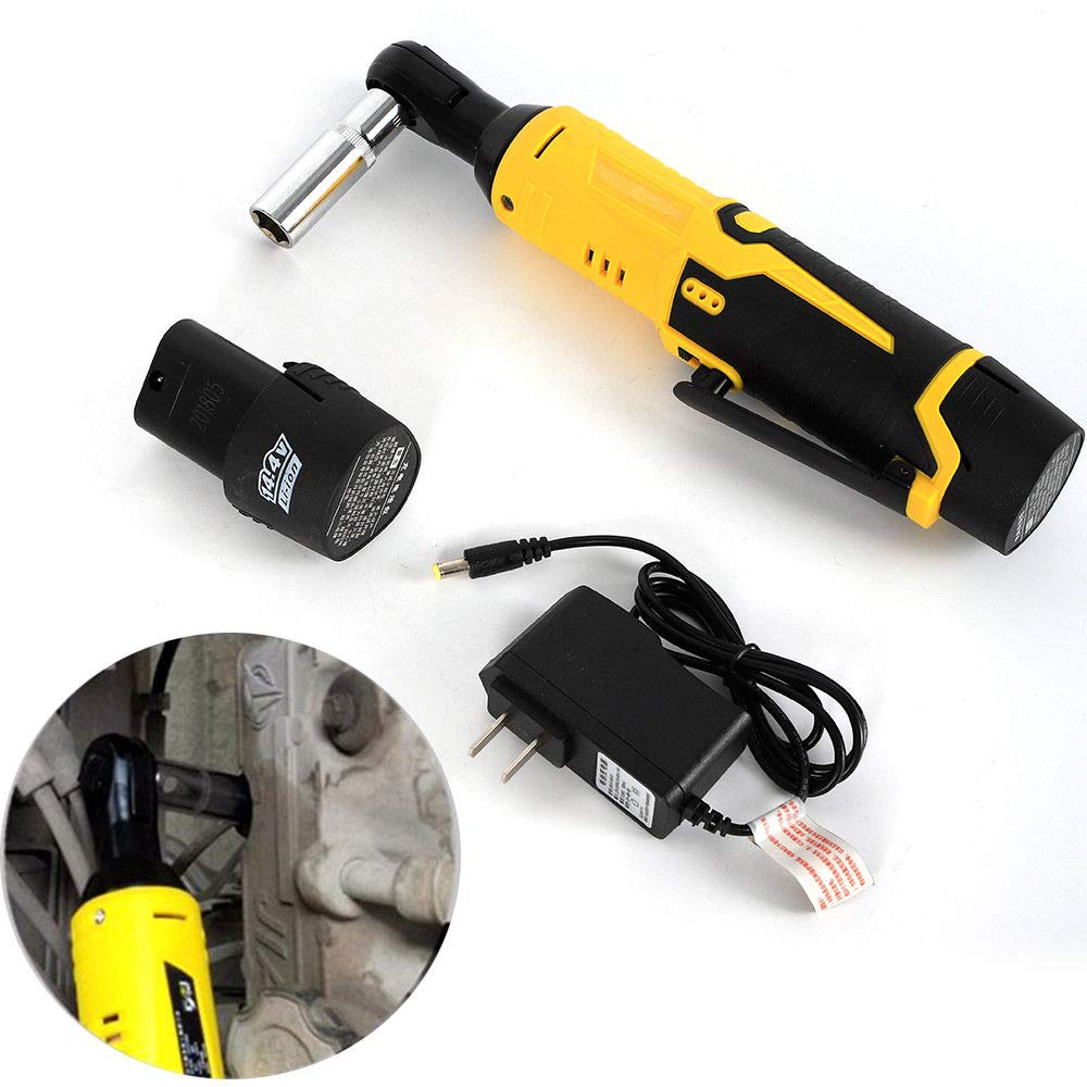 Buy 3/8" Cordless Ratchet Wrench w/LED light, Heavy Duty Right Angle ...