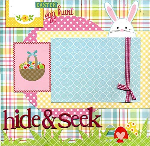 Amazon.com: Hide & Seek - Easter Egg Hunt - 12x12 Premade Scrapbook ...