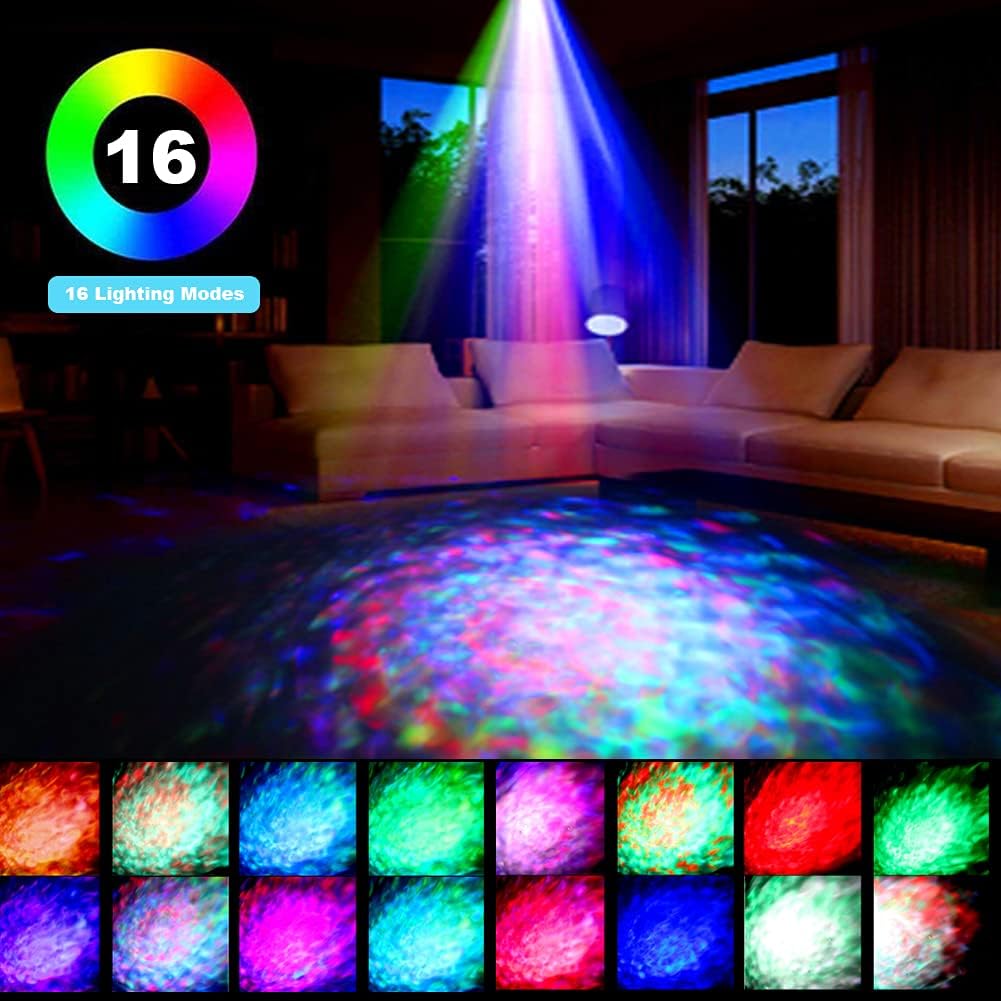 Disco Party Lights Sound Activated Ocean Wave Projector Disco Light ...