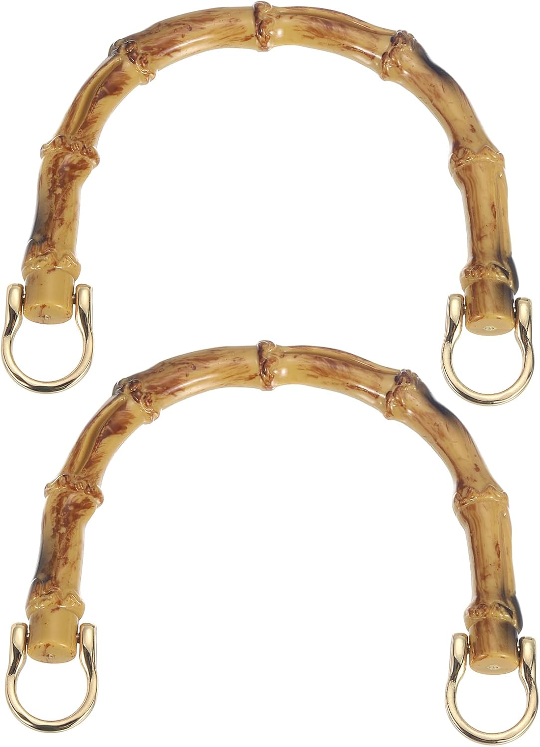 Amazon.com: uxcell Purse Handles, 2Pcs 5.2" Plastic Bamboo Handbag ...