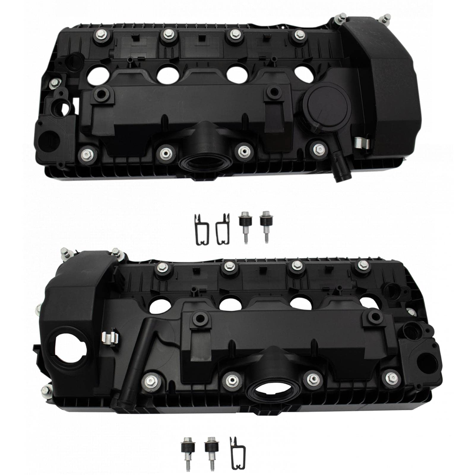 TRQ Engine Valve Cover w/Gasket & Hardware LH RH Kit Pair Set of 2 for ...