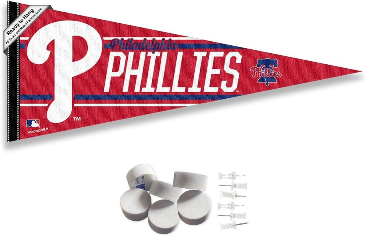 Amazon.com : Philadelphia Phillies Pinstripes Banner and Tapestry Wall ...