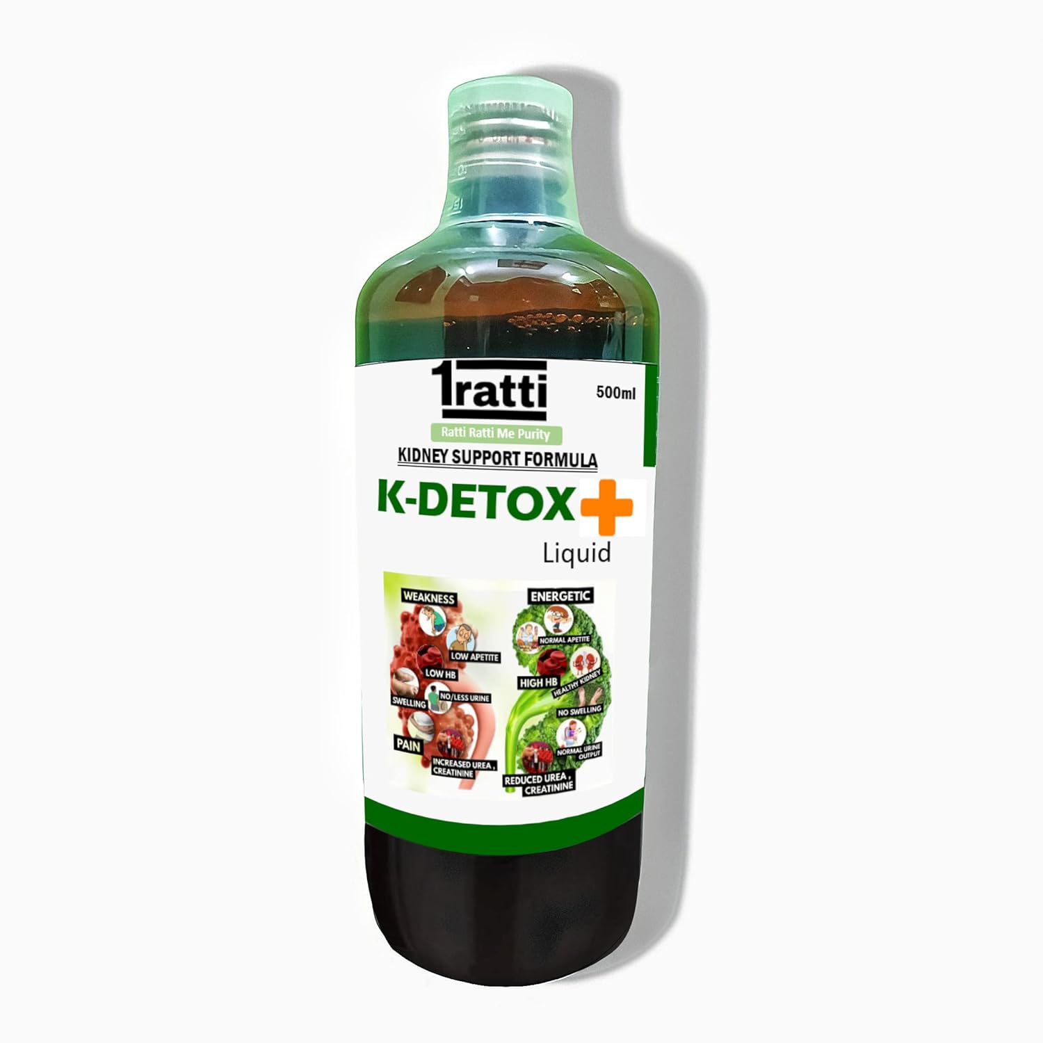Buy 1Ratti K-Detox Plus Syrup - A Complete Formula for Kidney Wellness ...