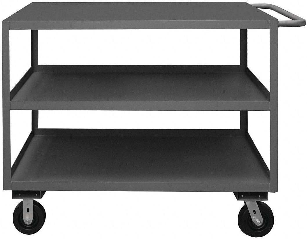Amazon.com: Steel Flat Handle Utility Cart, 3000 lb. Load Capacity ...