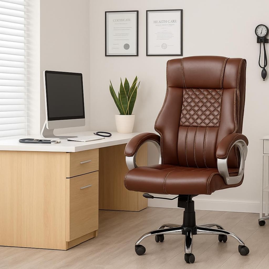 INNOWIN Obama Ergonomic Leatherette Executive High Back Revolving Desk ...