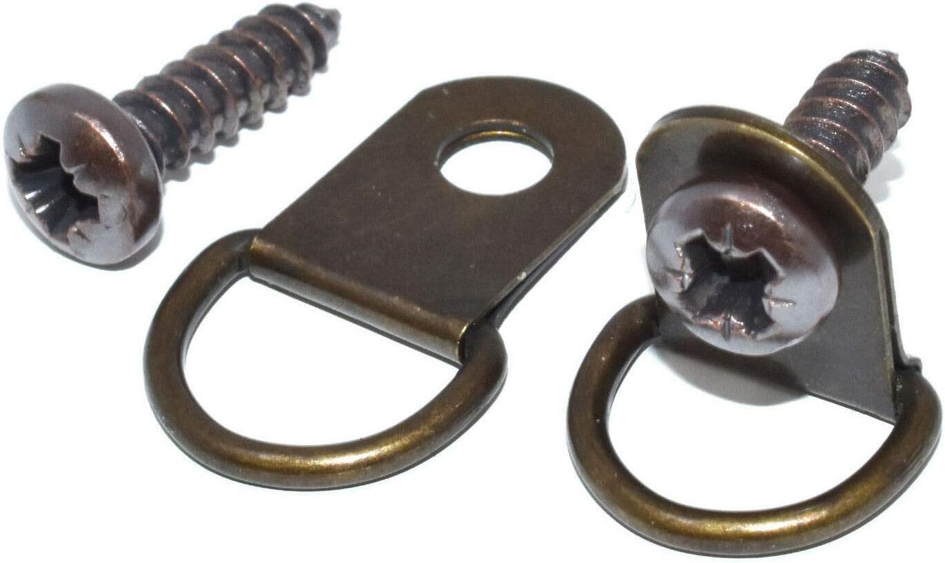 60Sets D Rings Picture Hangers Photo Frame Hanging Hooks Hangers D-ring ...