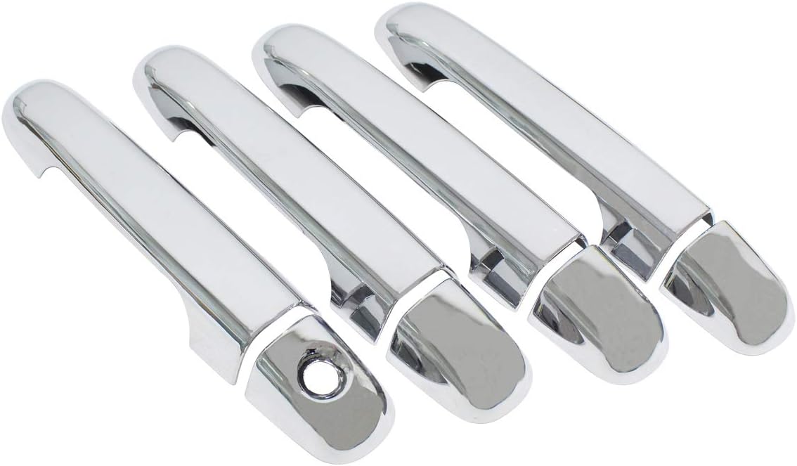Amazon.com: NewYall Front Rear Exterior Door Handle Covers Chrome for ...