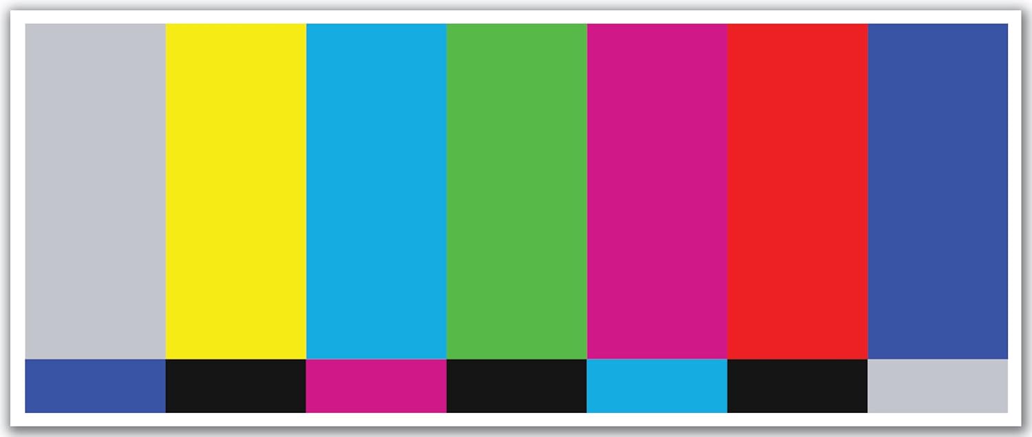 JP London PAN5032 uStrip Retro Tv Television Color Bars High Resolution ...
