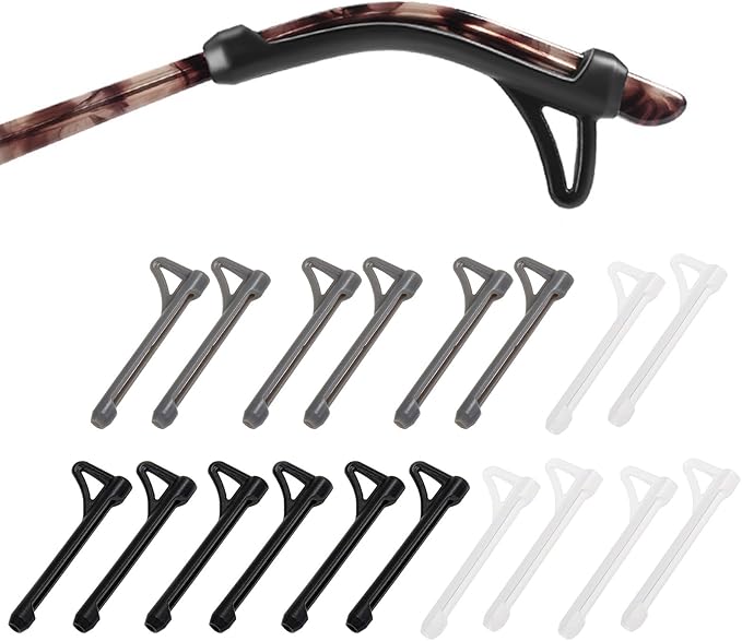 Anti Slip Glasses Ear Grips, 9 Pairs Silicone Eye Glasses Arm Grips ...