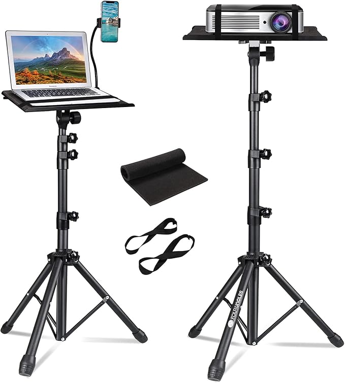 Amazon.com: Projector Tripod Stand, Laptop Adjustable Height 23 to 63 ...