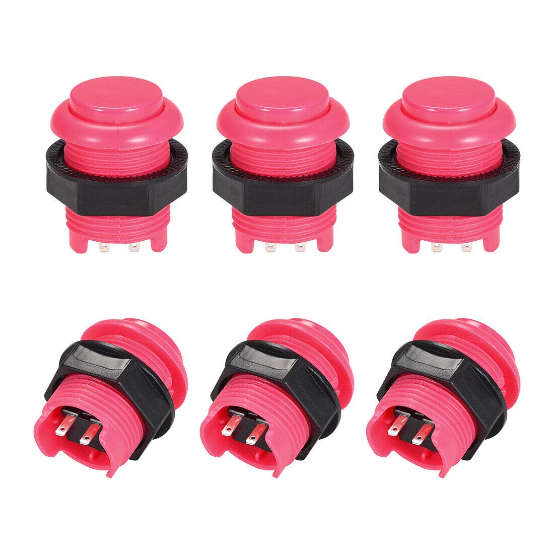 Switches 26.6mm Momentary Game Push Button Switch for Arcade Video ...