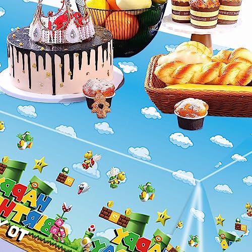 Snapklik.com : Mario Table Cloth Plastic 2 Pack 54 X 108 Inches ...