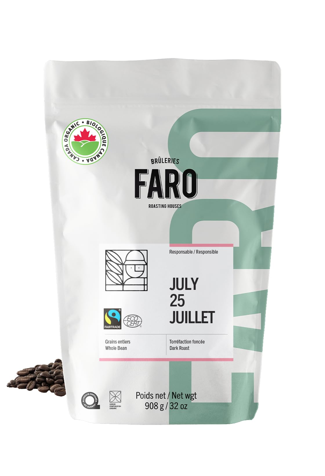 Café FARO July 25 Specialty Coffee - Organic Coffee - 908G/32oz - Dark ...