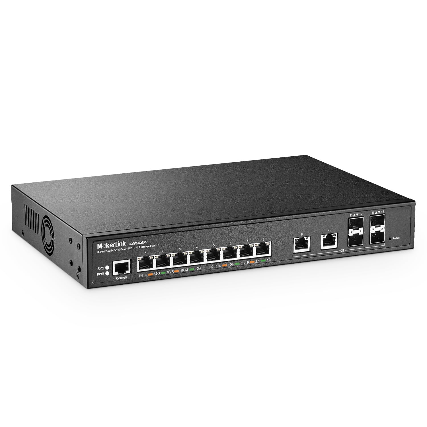 Buy MokerLink 8 Port 2.5 Gigabit Managed Switch, 2x10G Ethernet Ports ...