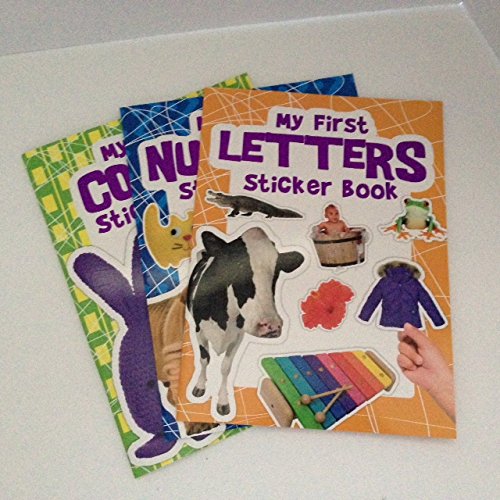 My First Sticker Book Coloring & Activity Books, 3 books (Letters ...