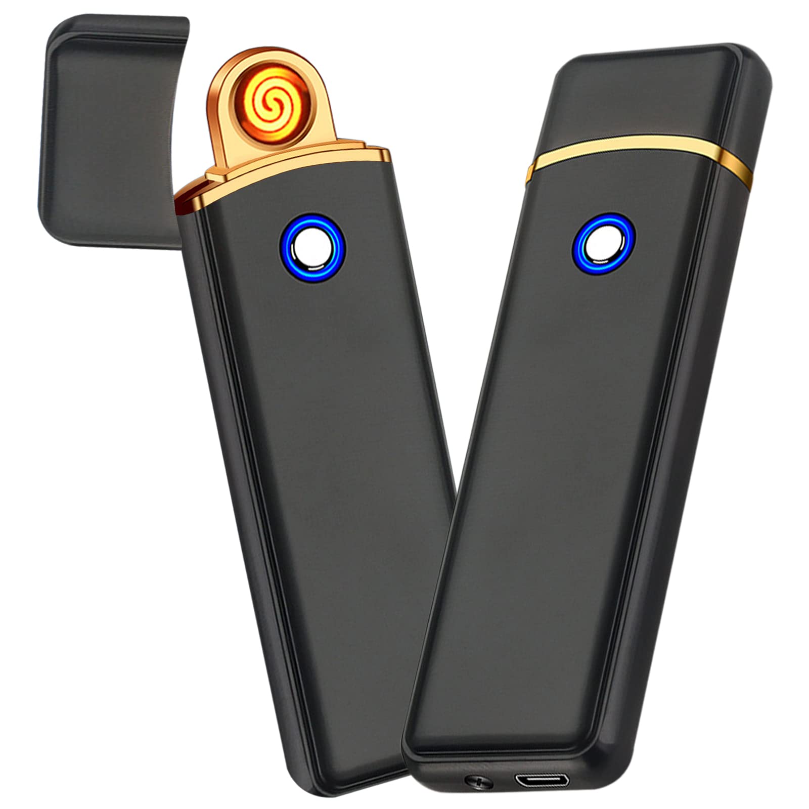 Amazon.com: Electronic Lighter, Smart USB Rechargeable Lighter, Cool ...