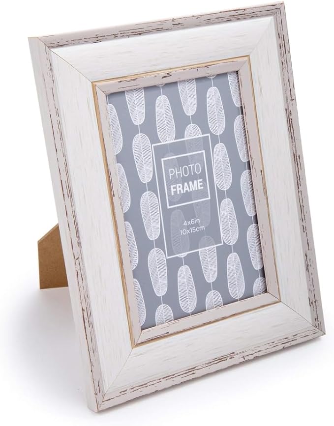 Truu Design Two-Tone Picture Frame, Wooden Look for Tabletop Display ...