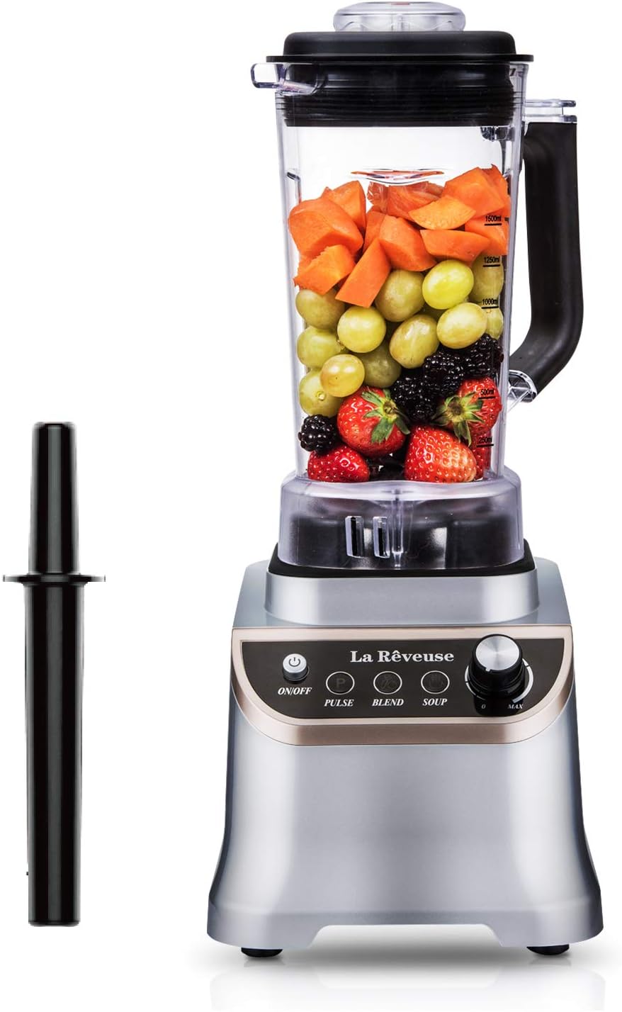Amazon.com: La Reveuse 1200 Watts Powerful Blender Countertop High ...