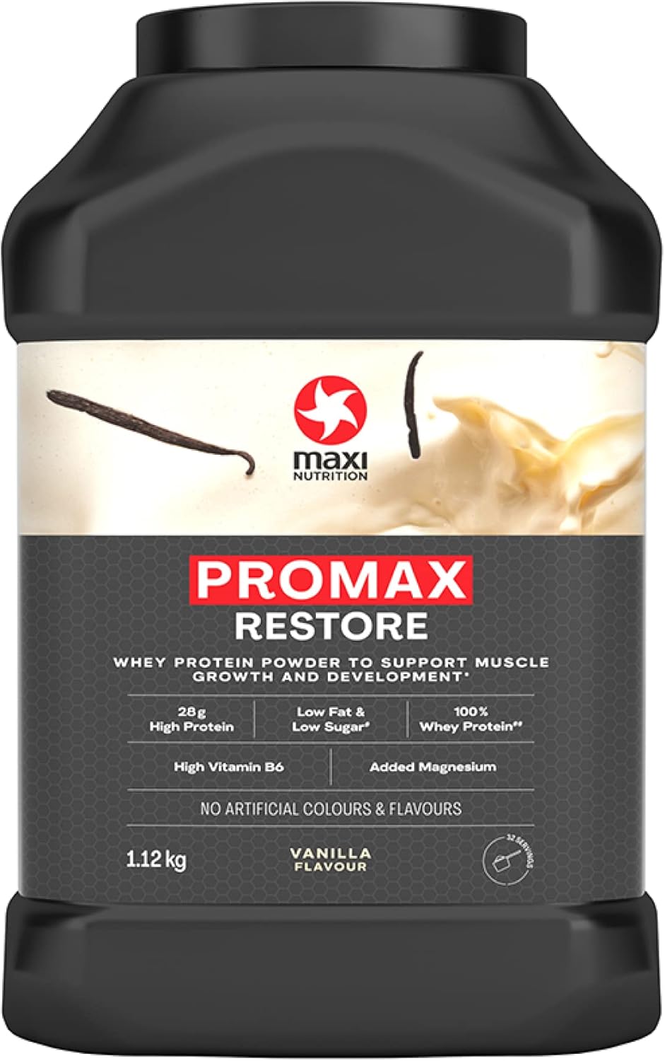 Maximuscle Promax Restore Whey Concentrate Protein Powder for Muscle ...