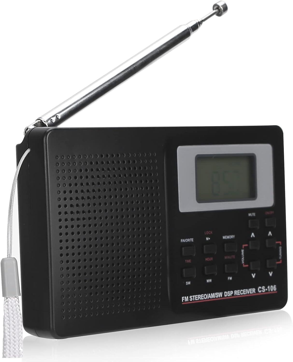 Digital Radio, Professional Mini Portable Radio FM/AM/SW/MW/LW/TV Full Band Receiver Home Using ...