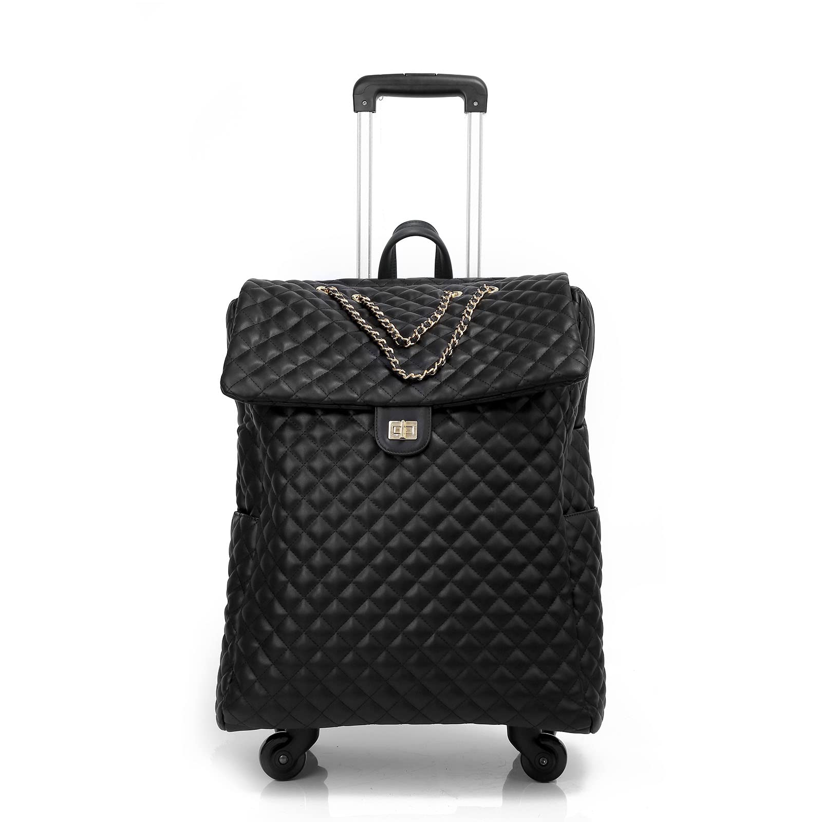 V&NSIXSIX Carry-On Luggage,PVCLeather Softside Underseat Carry on ...