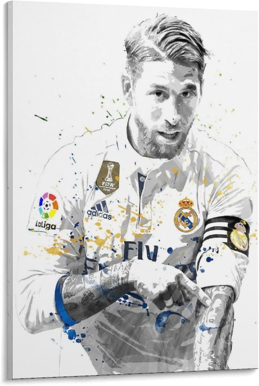 Amazon.com: Football Player Sergio Ramos in The Moonlight Poster ...